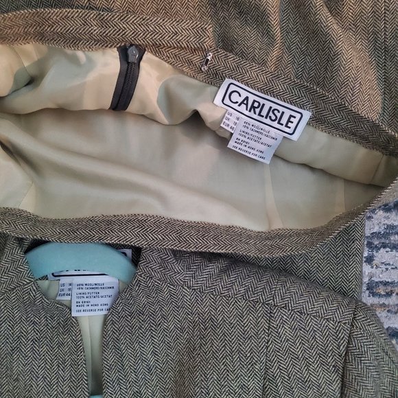 Carlisle | Jackets & Coats | Carlisle Jacket And Skirt Set Wool Size ...